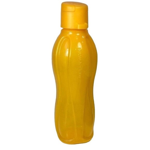 Tupperware | Dining | Tupperware Eco Water Bottle Yellow Small Flip Top ...